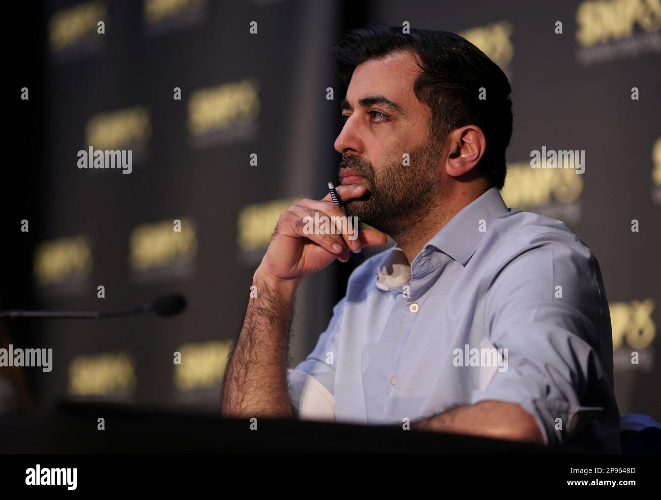 SNP leadership candidate Humza Yousaf, attends a SNP leadership ...