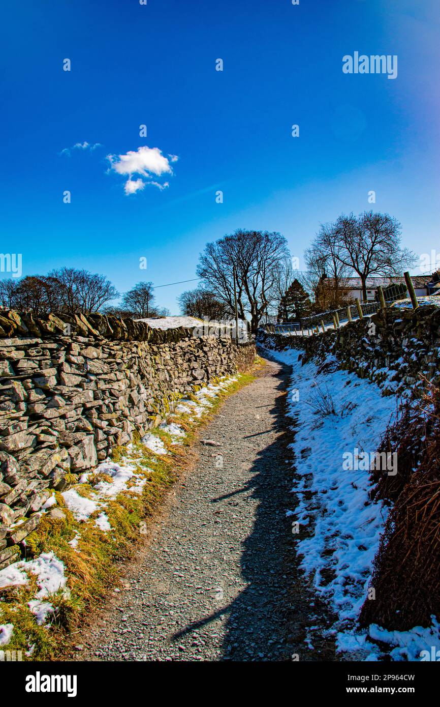 Beautiful village of Chapel Stile, Lake District National Park, Cumbria ...