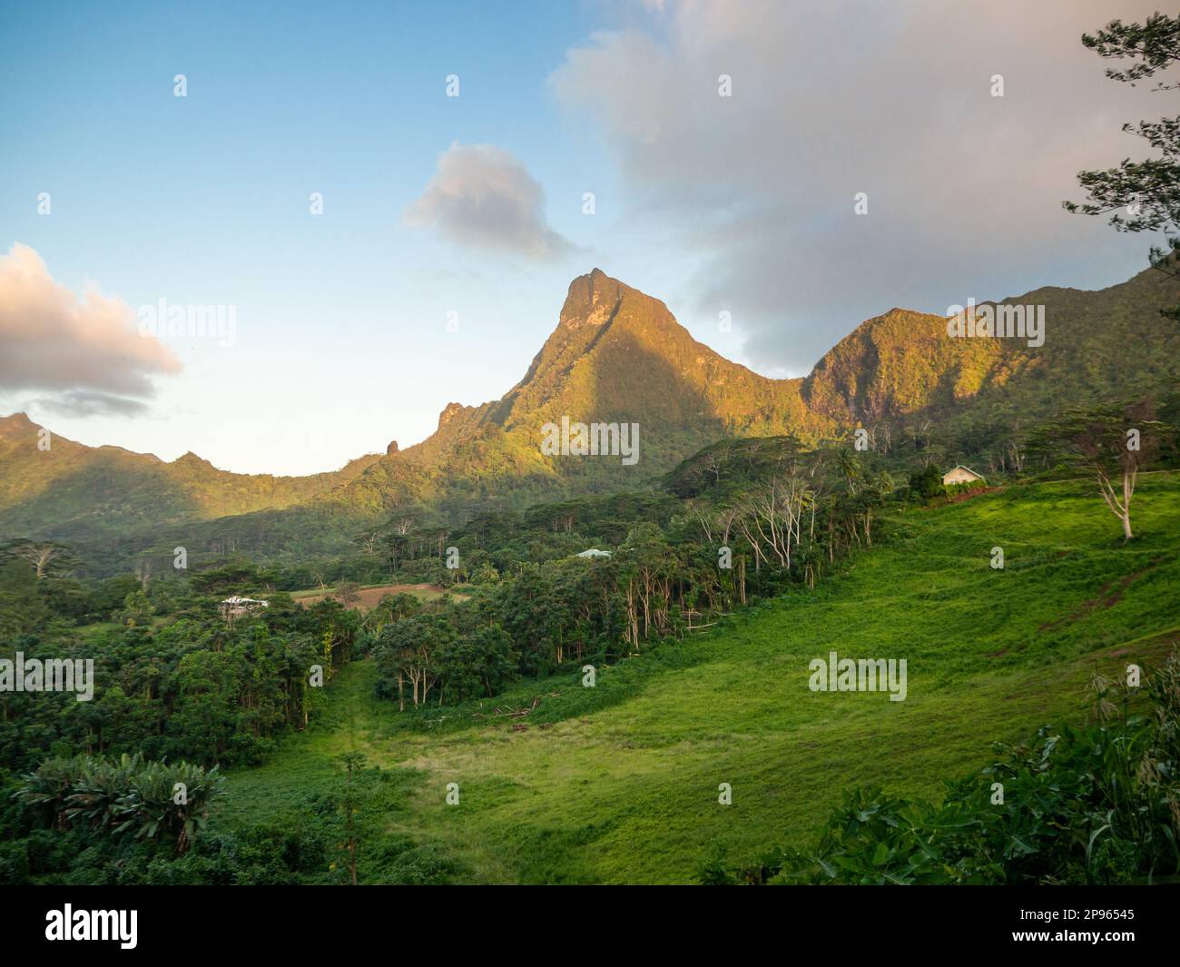 Tahiti island nature landscape, French Polynesia Stock Photo - Alamy