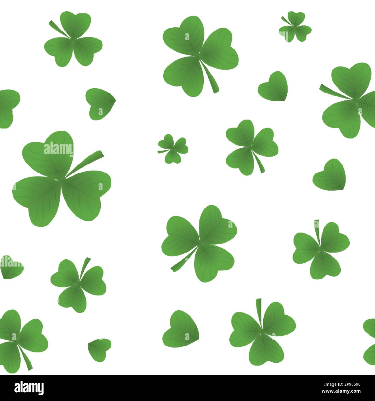 Vector seamless clover pattern. Clover pattern for Saint Patricks Day ...