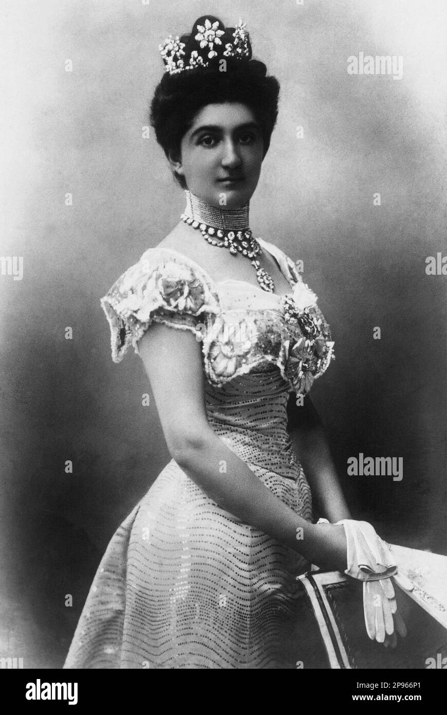 1900 ca. , ITALY : The Queen of Italy ELENA ( Helene of Montenegro ...