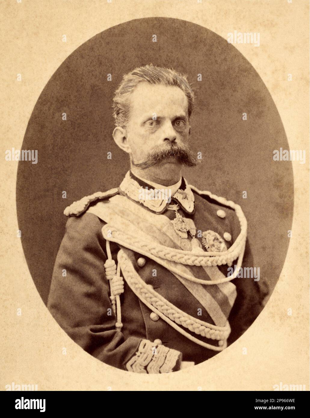 1890 ca , Roma , ITALY : The official portrait of King of Italy UMBERTO ...
