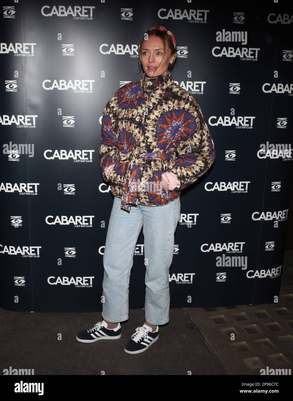 London, UK. Laura Haddock at the Cabaret Musical gala night. Kit Kat ...