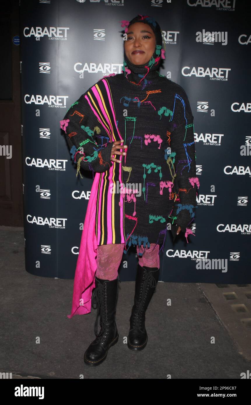London, UK. Arsema Thomas at the Cabaret Musical gala night. Kit Kat ...