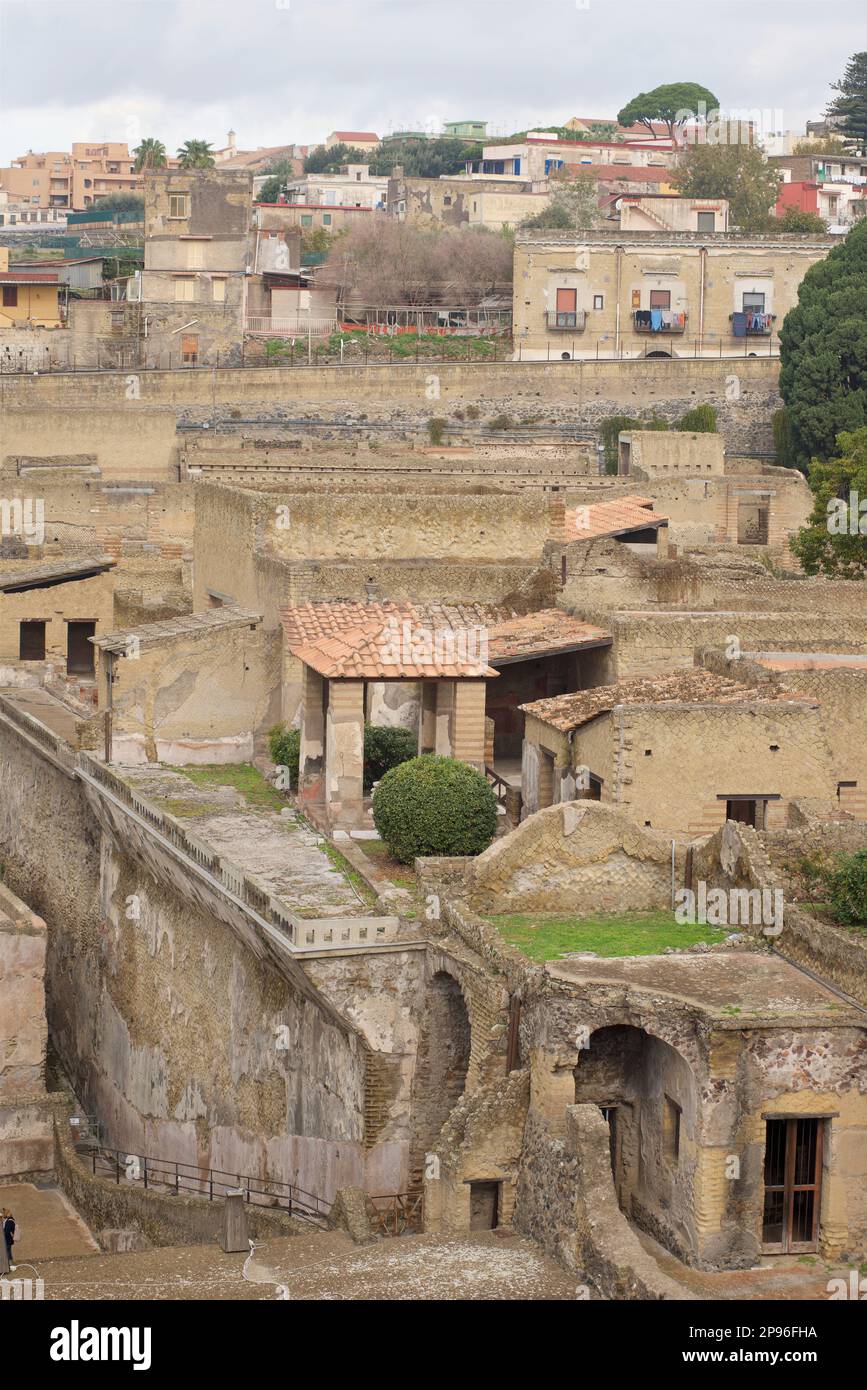 Herculaneum uncovered. Herculaneum was buried under volcanic ash and ...