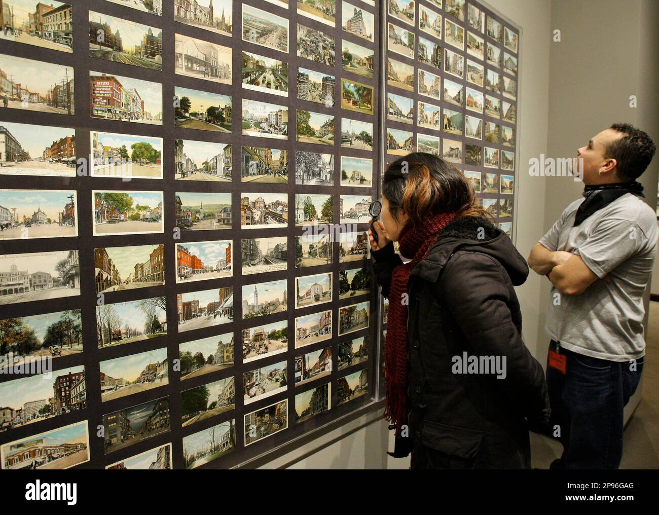 Liz Lee, left, and George Velasquez, from the graphics department at ...