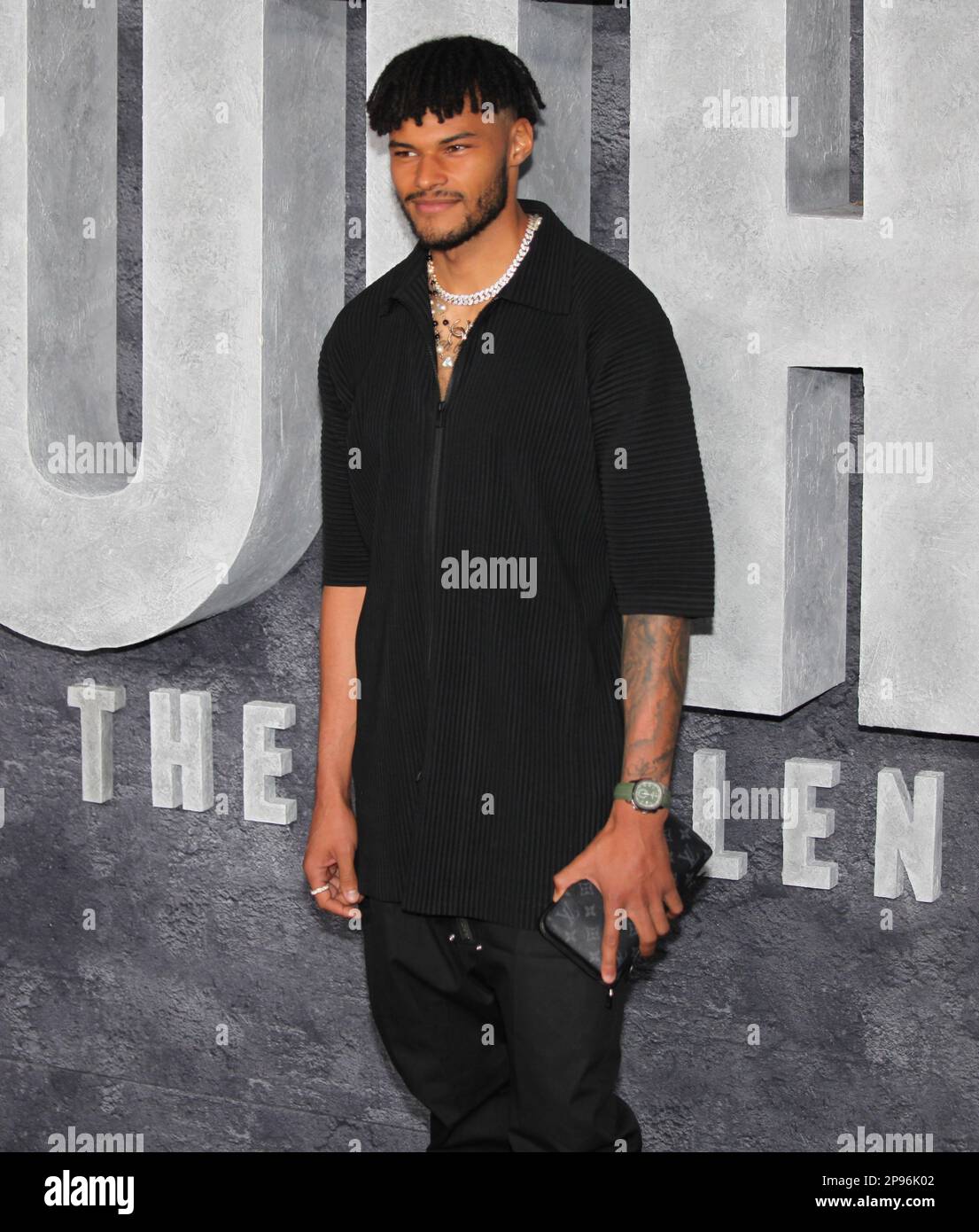 London, UK. Tyrone Mings at Luther: The Fallen Sun film premiere. BFI ...