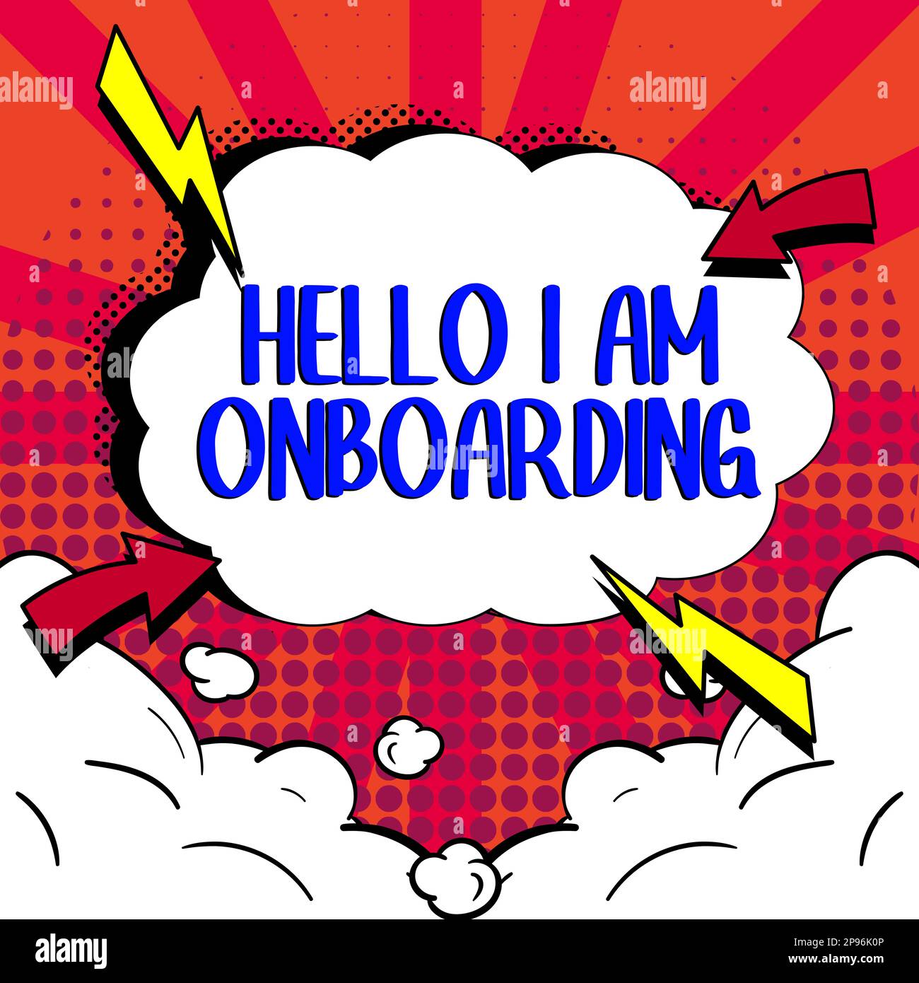 Hand writing sign Hello I Am Onboarding. Business concept Action Process of integrating a new ...