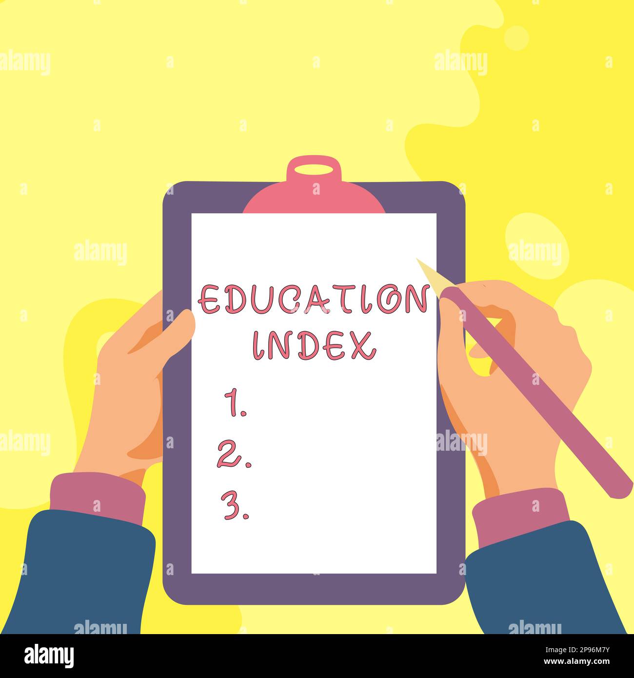 Text showing inspiration Education Index. Word for aiming to meet ...