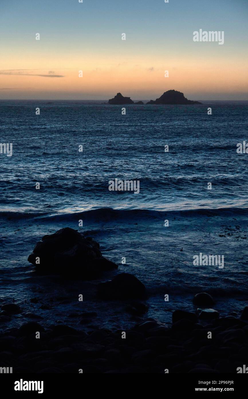 Brison's Rocks, Porth Nanven, Cornwall Stock Photo - Alamy