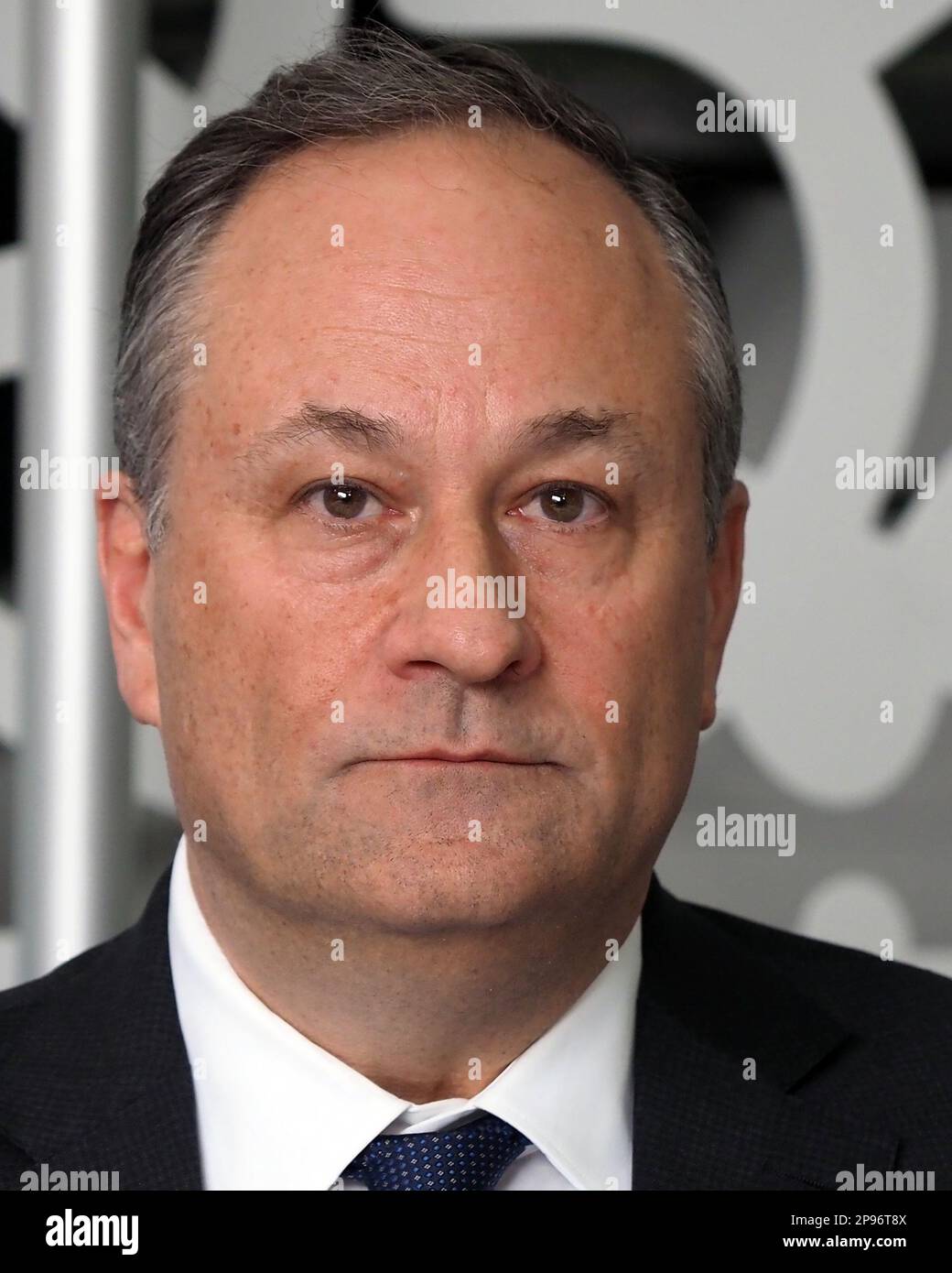 New York, NY, USA. 10th Mar, 2023. Second Gentleman Douglas Emhoff ...