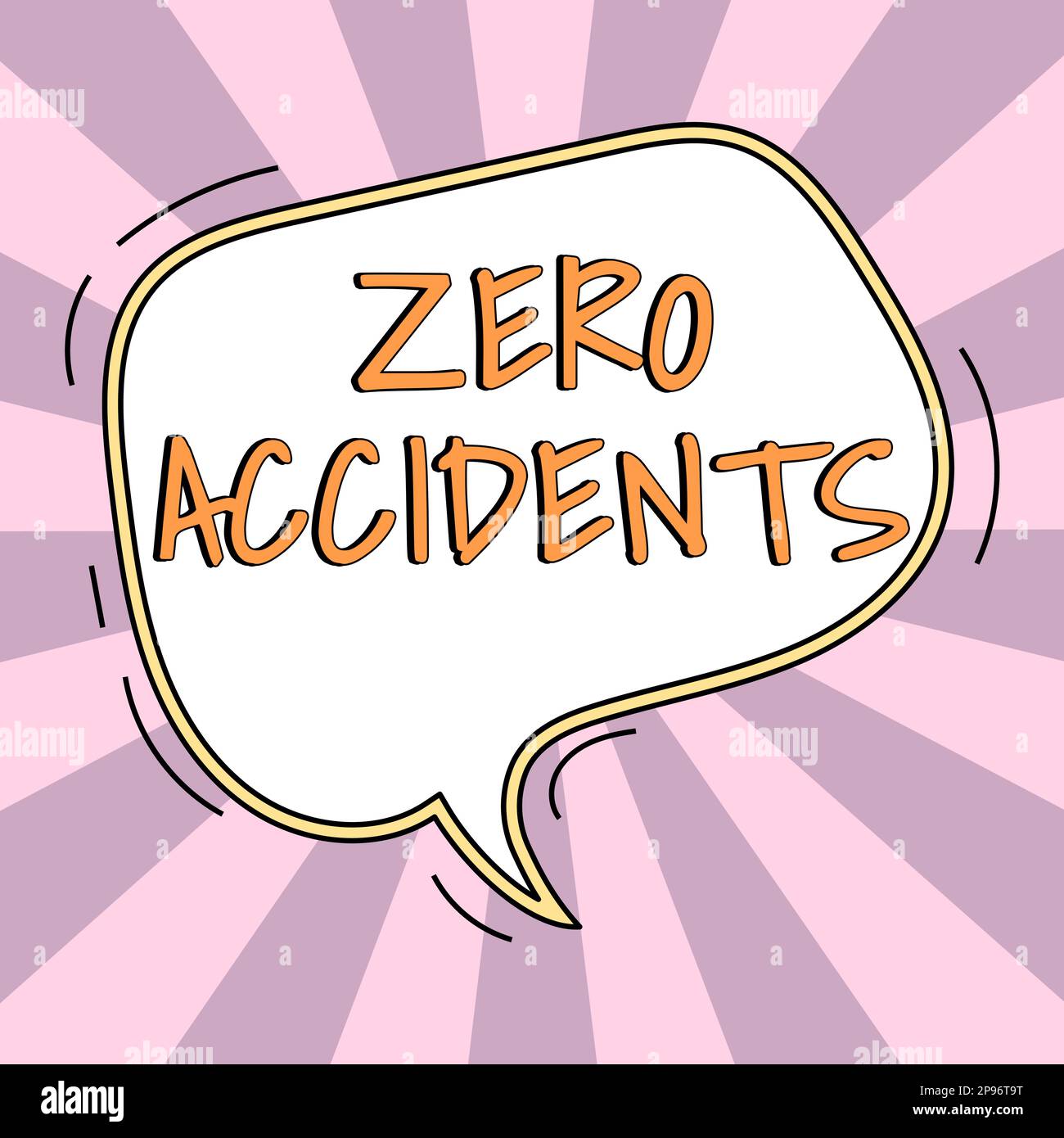 Handwriting text Zero Accidents. Business approach important strategy ...