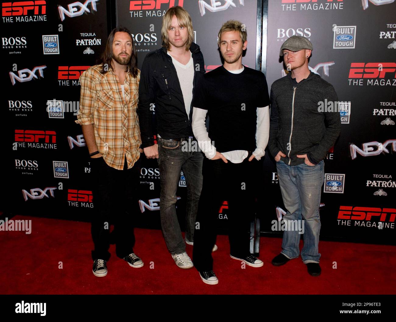 Members of the band Lifehouse, from left, Ben Carey, Bryce Soderberg ...