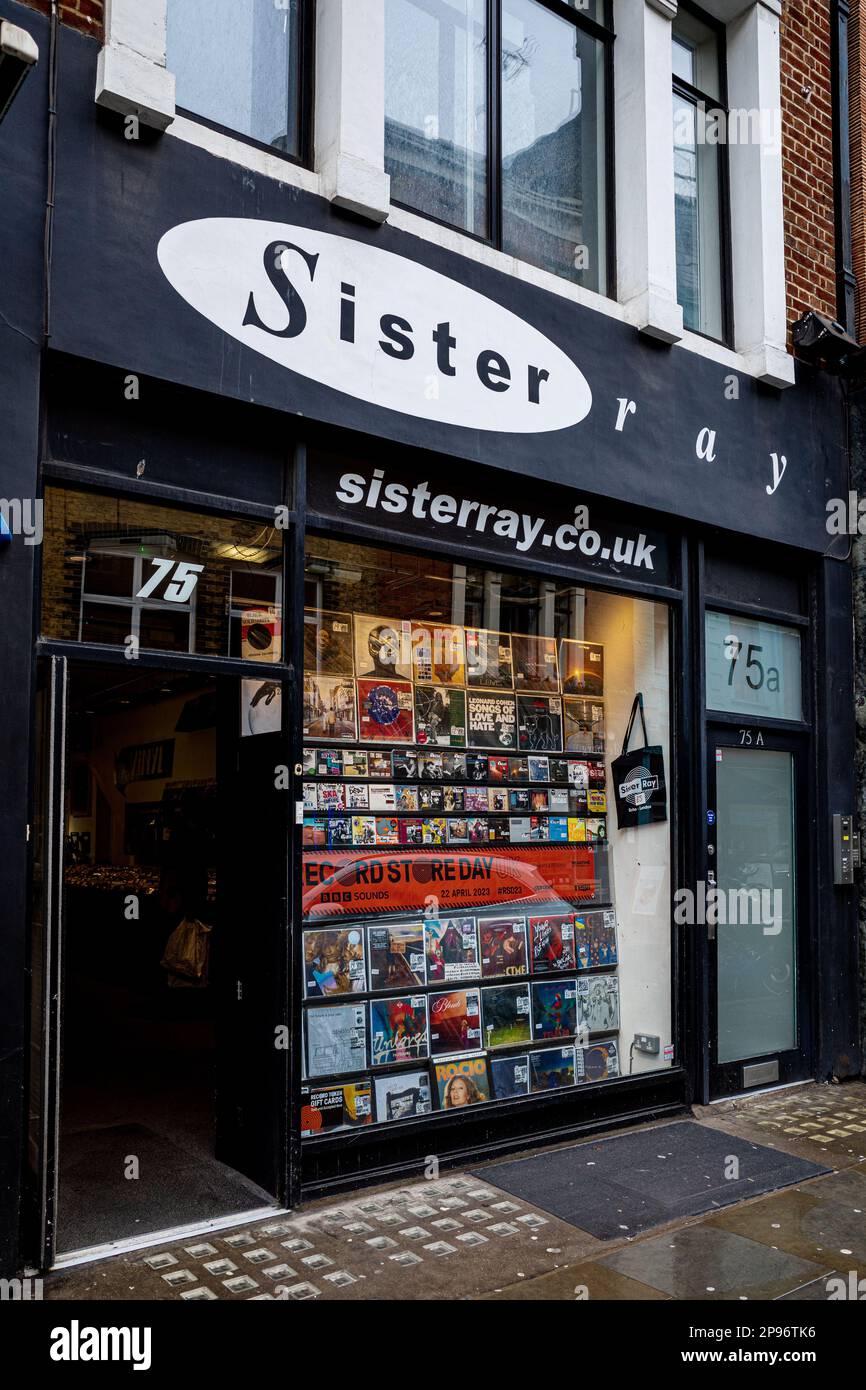Sister Ray Record Shop on Berwick Street in London's Soho entertainment ...