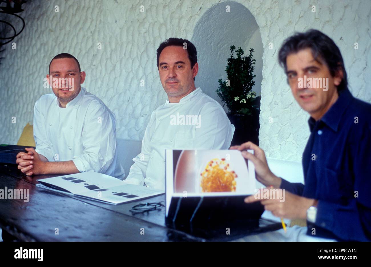 Bulli team.Albert Adrià, Ferran Adrià and Juli Soler.El Bulli ...