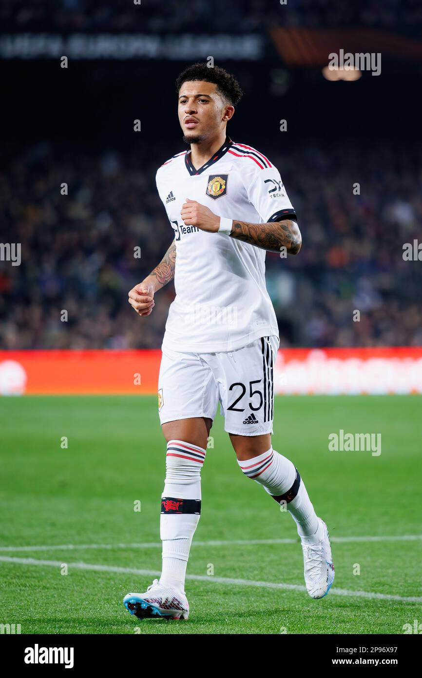 BARCELONA - FEB 16: Sancho in action during the Champions League match ...