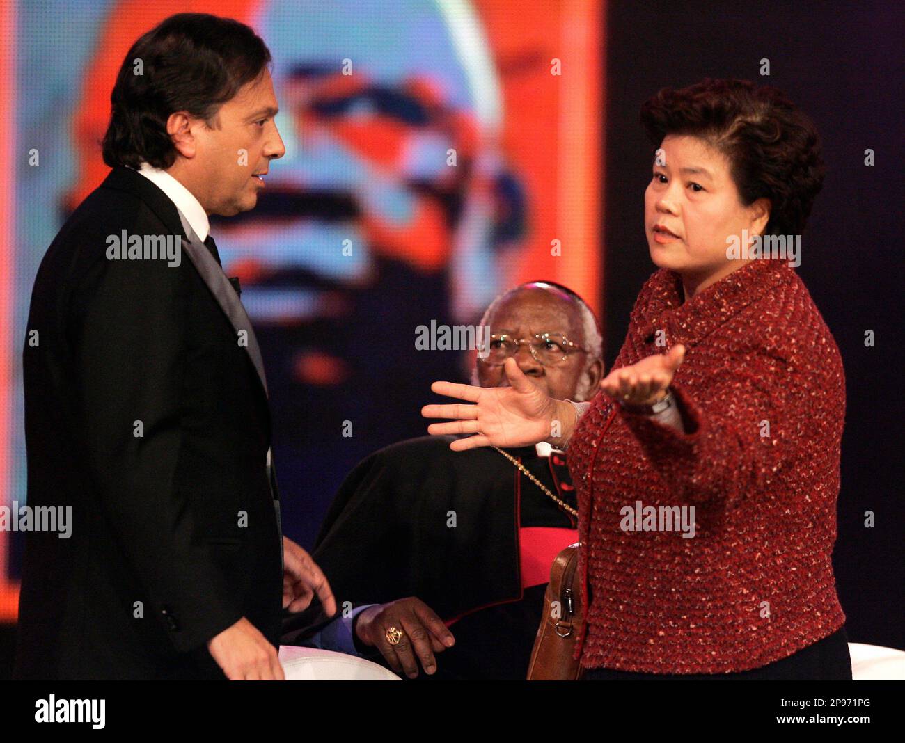 Anna Sung, right, wife of the Zambian former Catholic Archbishop ...