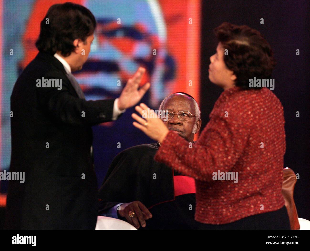 Anna Sung, right, wife of the Zambian former Catholic Archbishop ...
