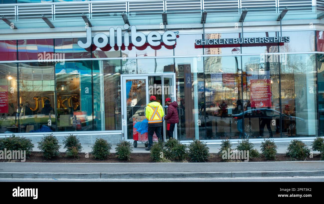Jollibee storefront of a Filipino fast-food chain restaurant in Surrey ...