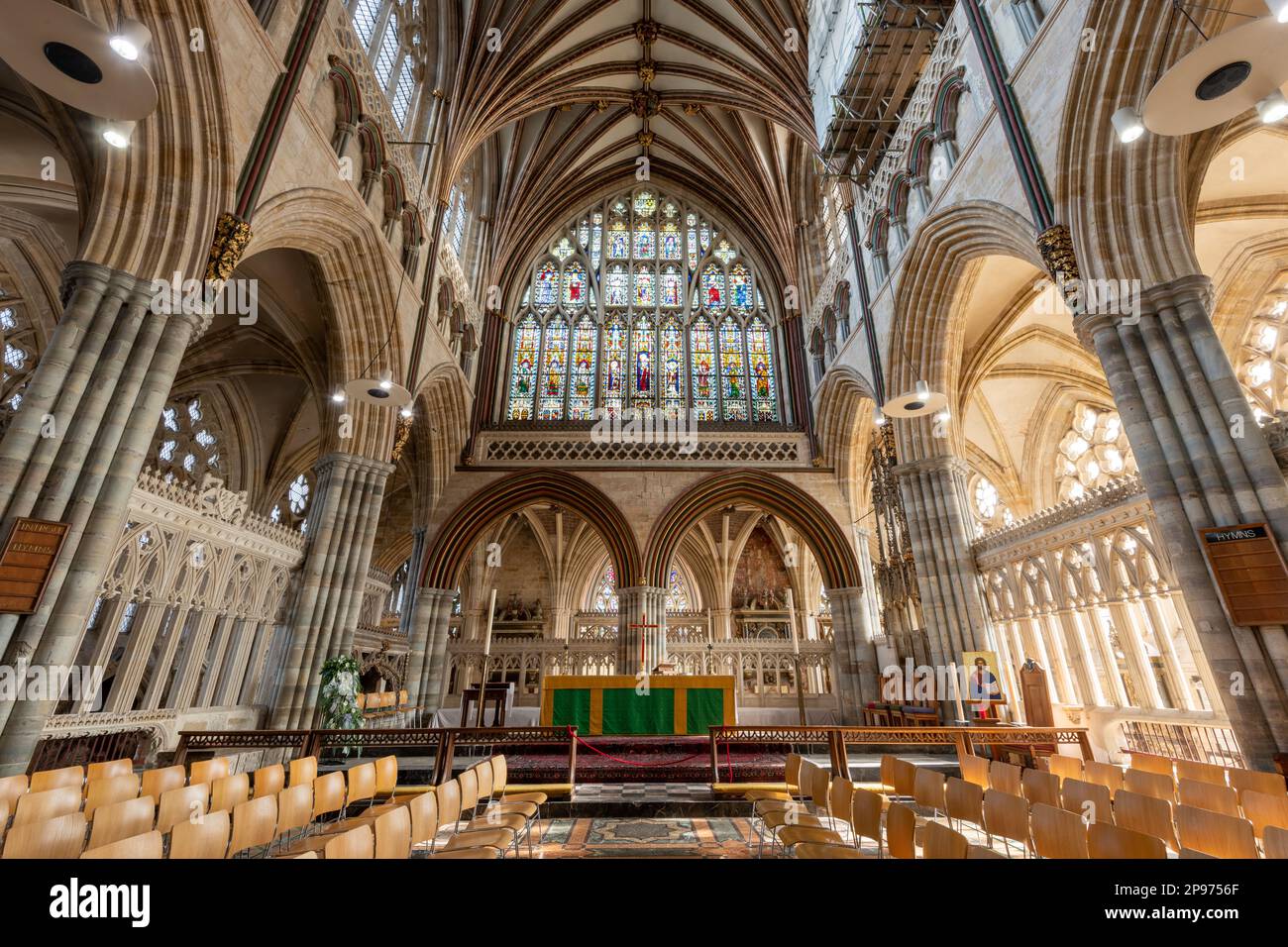 Exeter.Devon.United Kingdom.February 19th 2023.Photo of the altar and ...