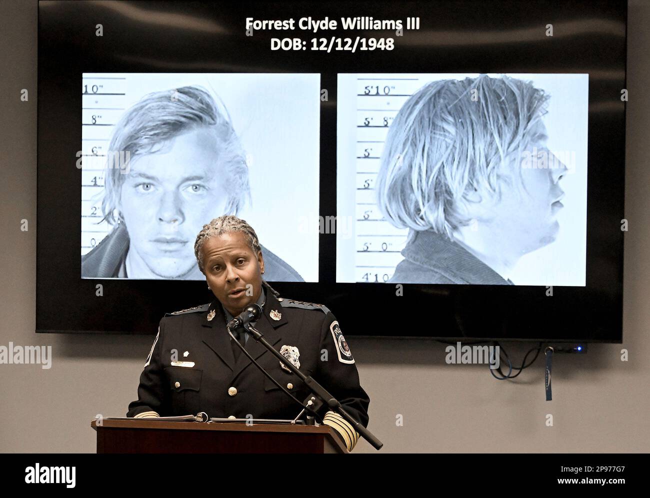 Anne Arundel County Police Chief Amal E. Awad, speaks during a news ...