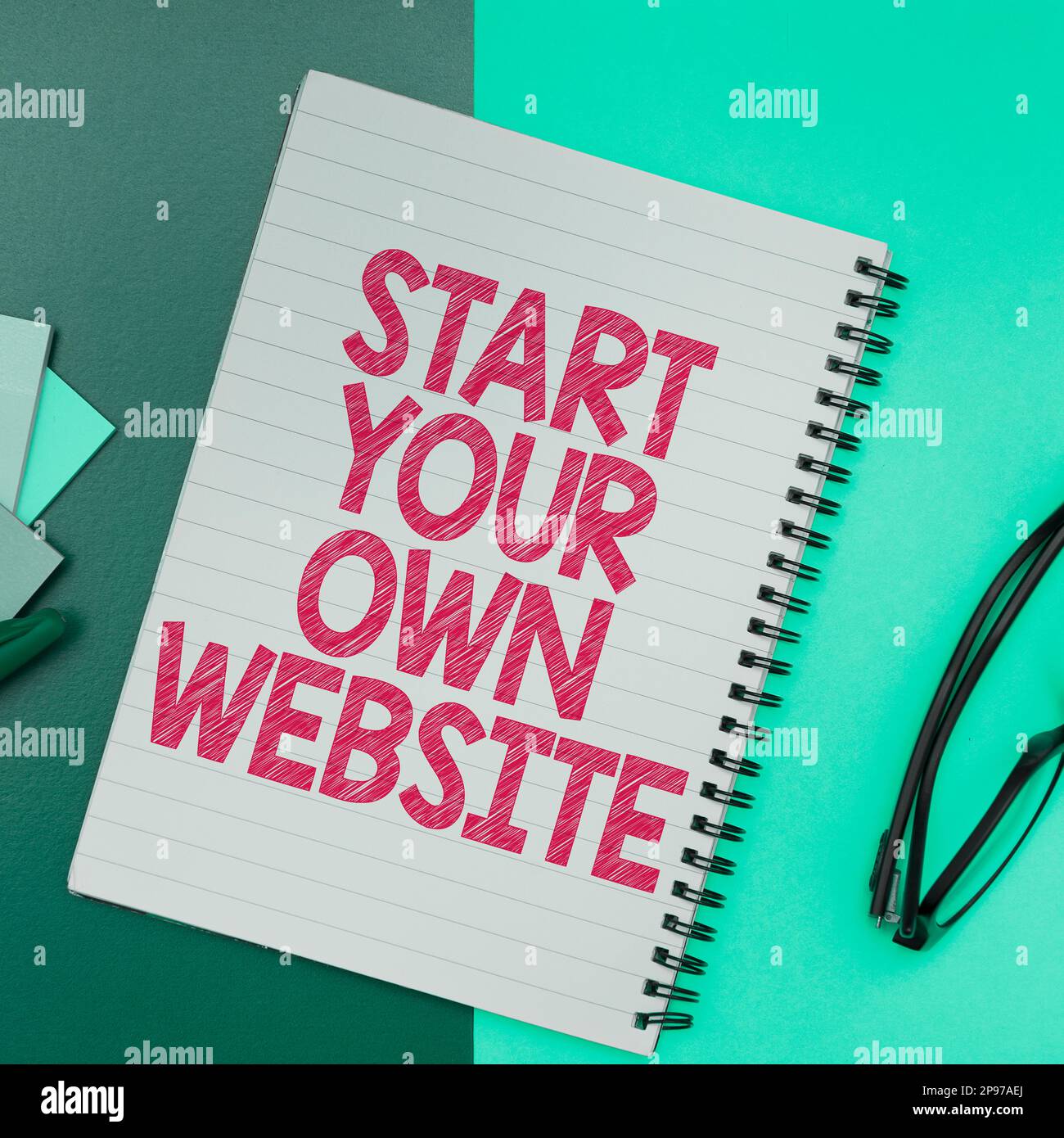 Sign displaying Start Your Own Website. Concept meaning serve as Extension of a Business Card a ...