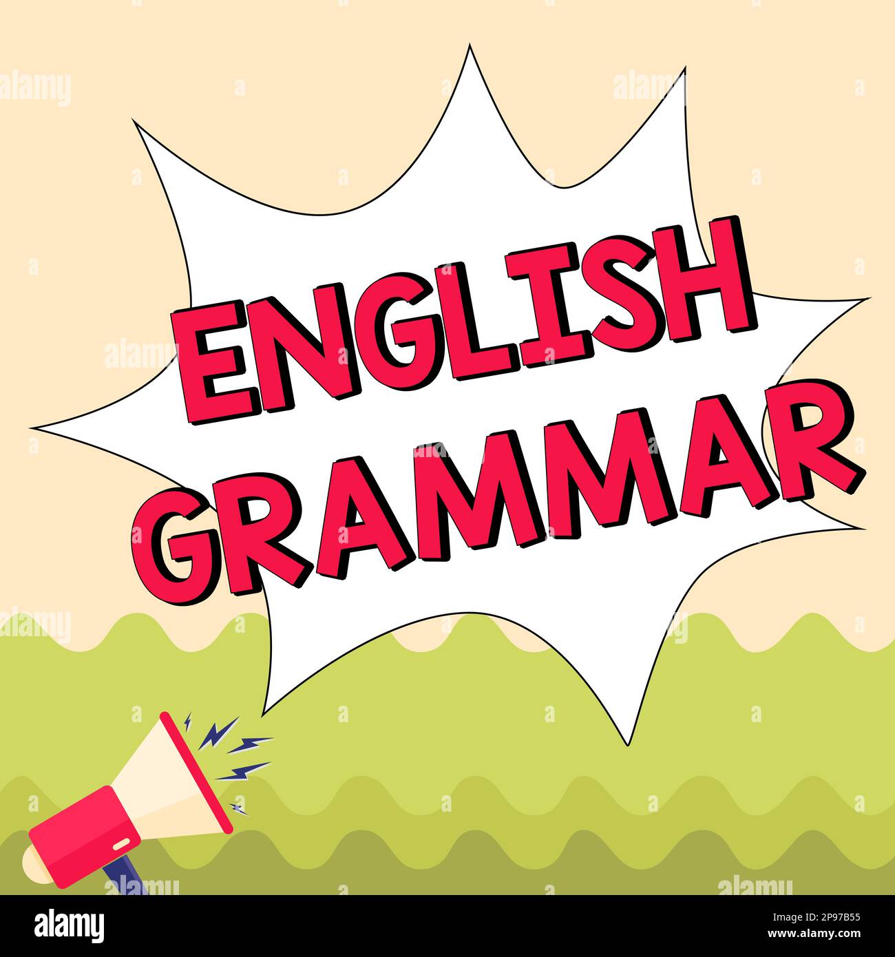 Text sign showing English Grammar. Internet Concept courses cover all ...