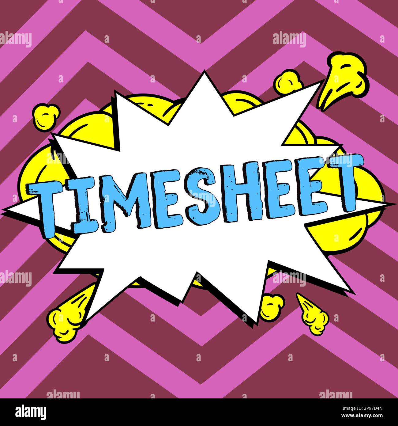 Handwriting text Timesheet. Concept meaning graphical representation of ...