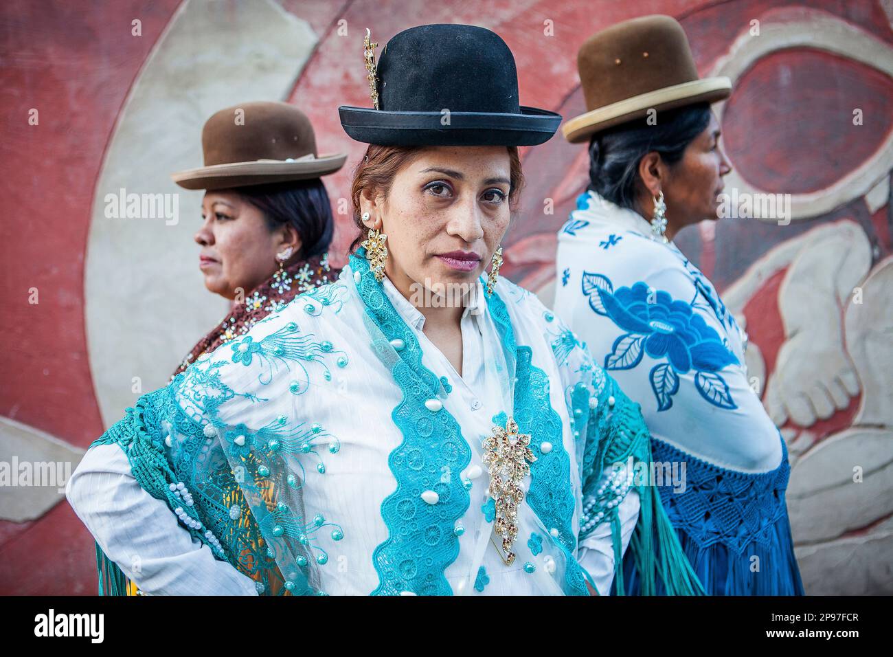 At left Angela la Folclorista , in the middle Benita la Intocable, and ...