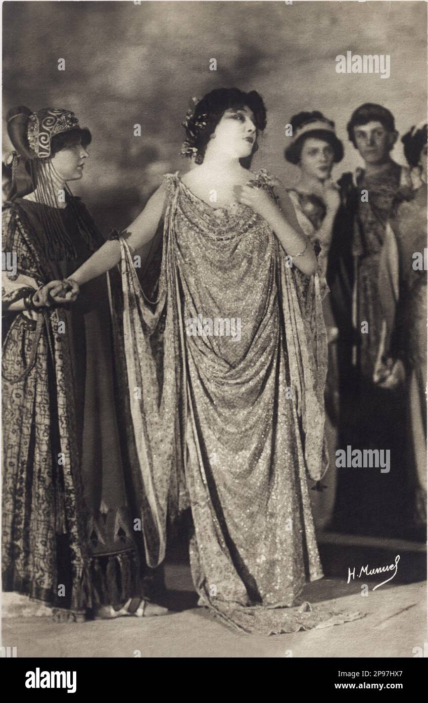 The french most celebrated theatre actress SARAH BERNHARDT in LA ...