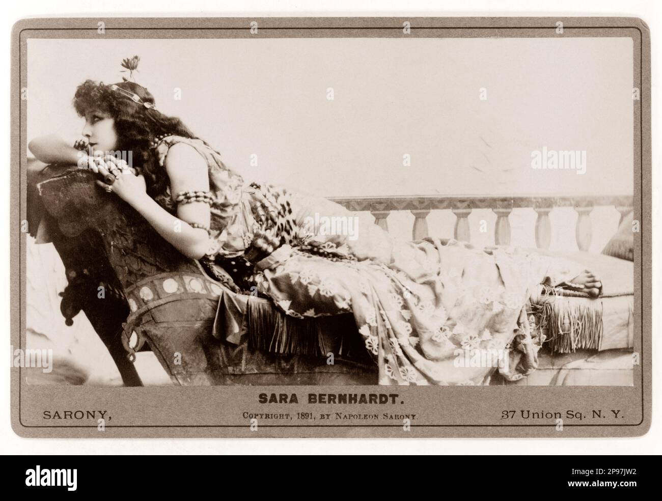 1891 , New York , USA : The french most celebrated theatre actress ...
