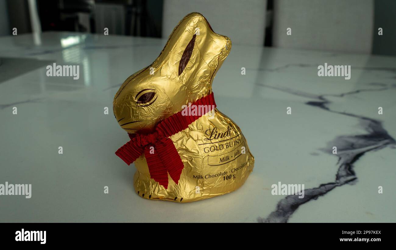 March 9 2023- Lindt Gold Bunny Milk Chocolate in Surrey, British ...