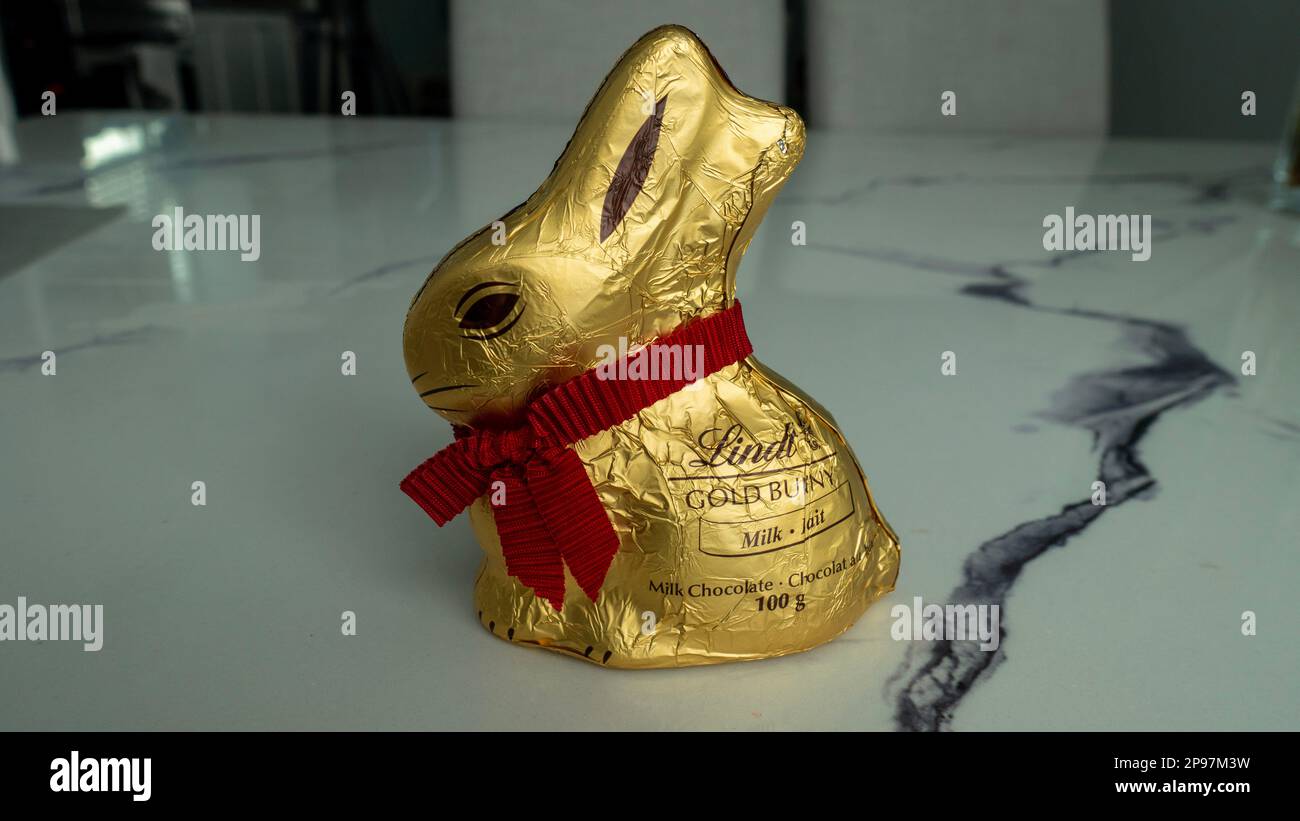 March 9 2023- Lindt Gold Bunny Milk Chocolate in Surrey, British ...
