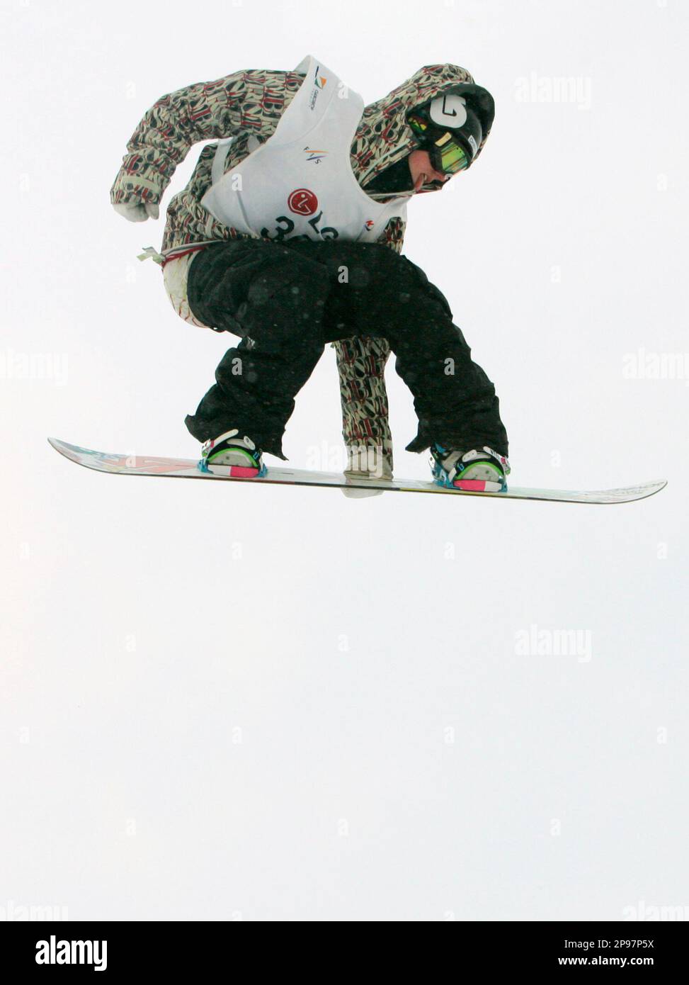 Norway's Kim-Rune Hansen jumps through the air during big air ...