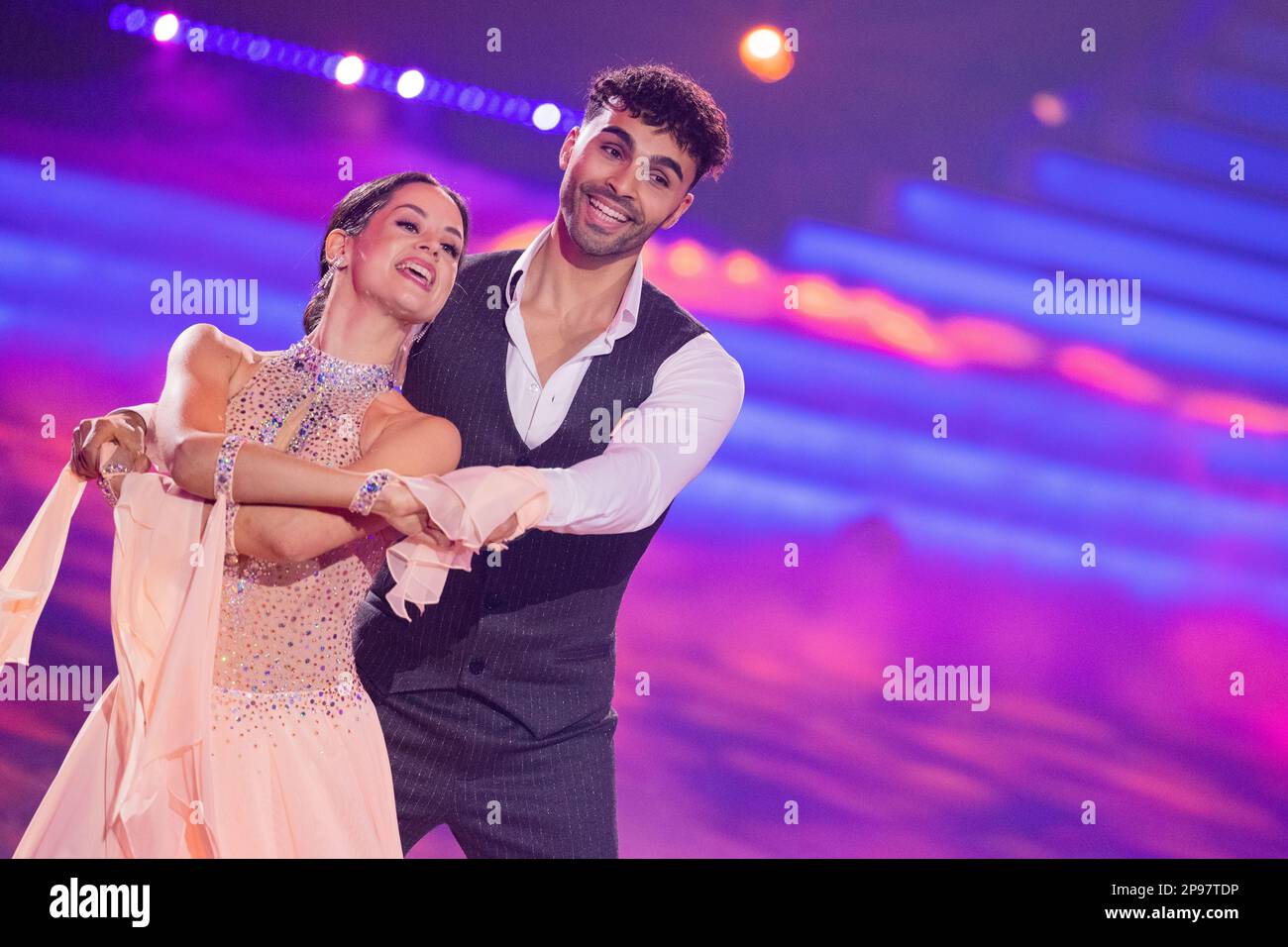 Cologne, Germany. 10th Mar, 2023. Younes Zarou, TikTok star, and Malika ...