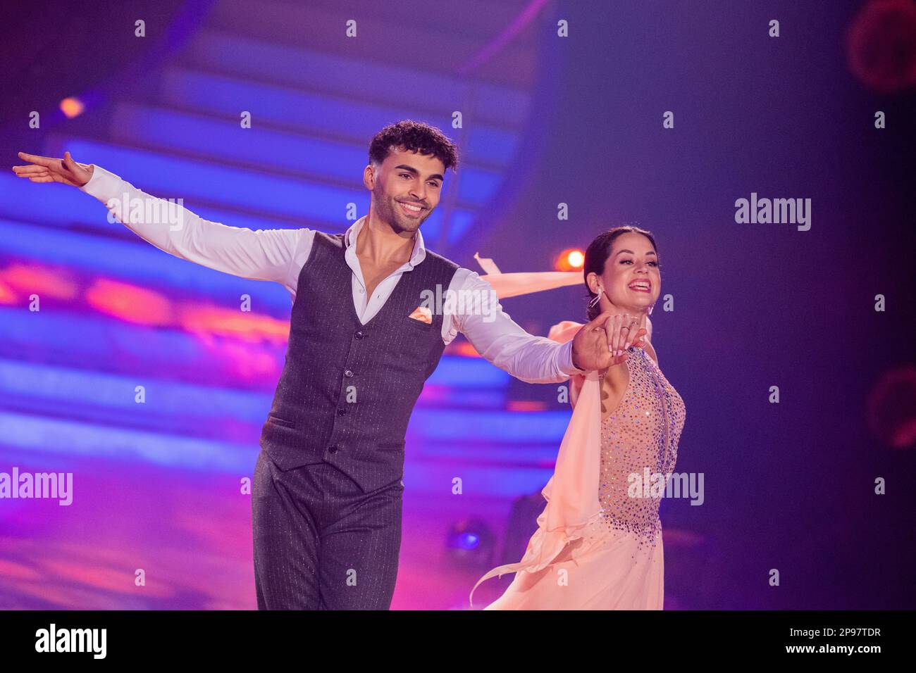 Cologne, Germany. 10th Mar, 2023. Younes Zarou, TikTok star, and Malika ...