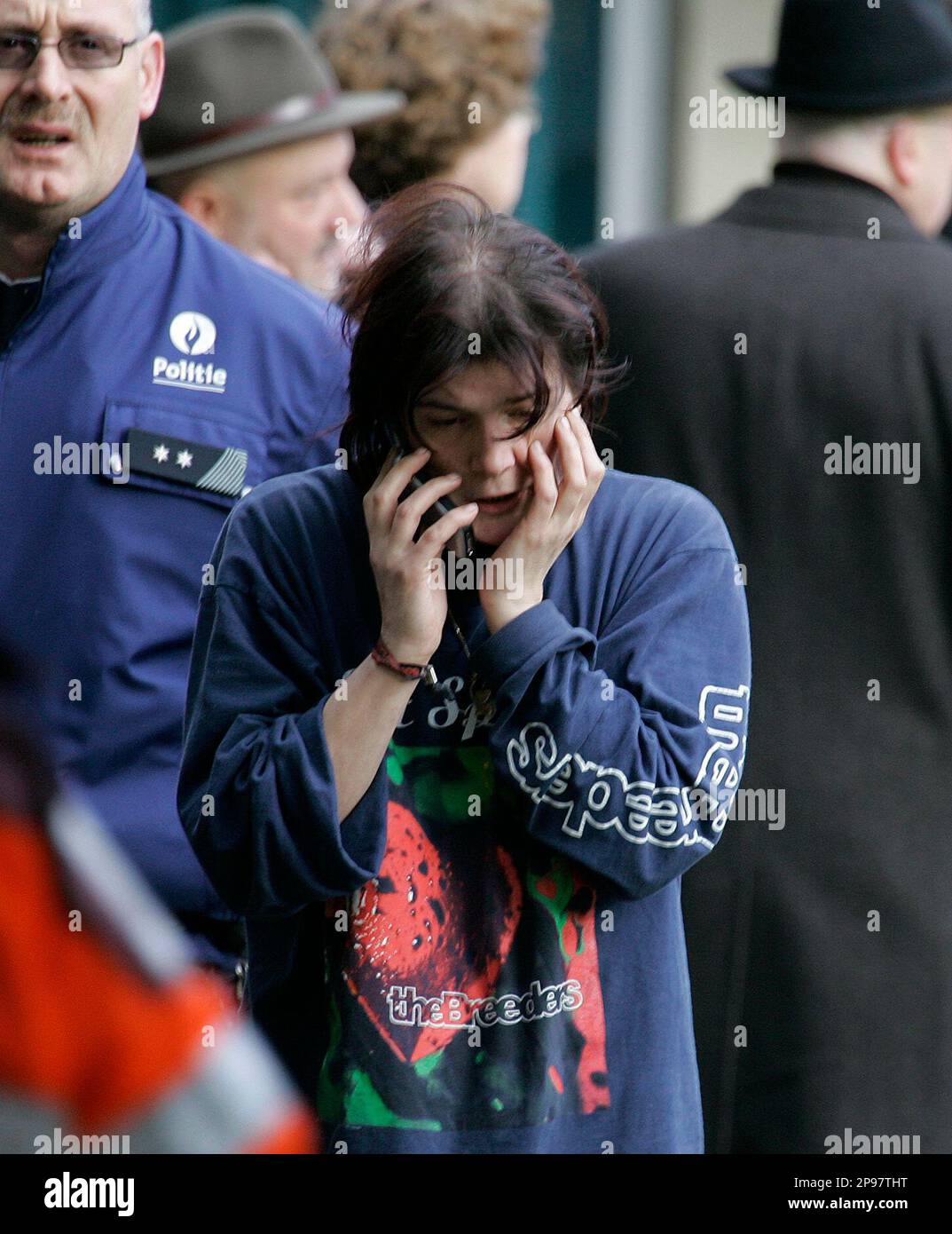 Parents arrive at a crisis center after a stabbing incident at a ...