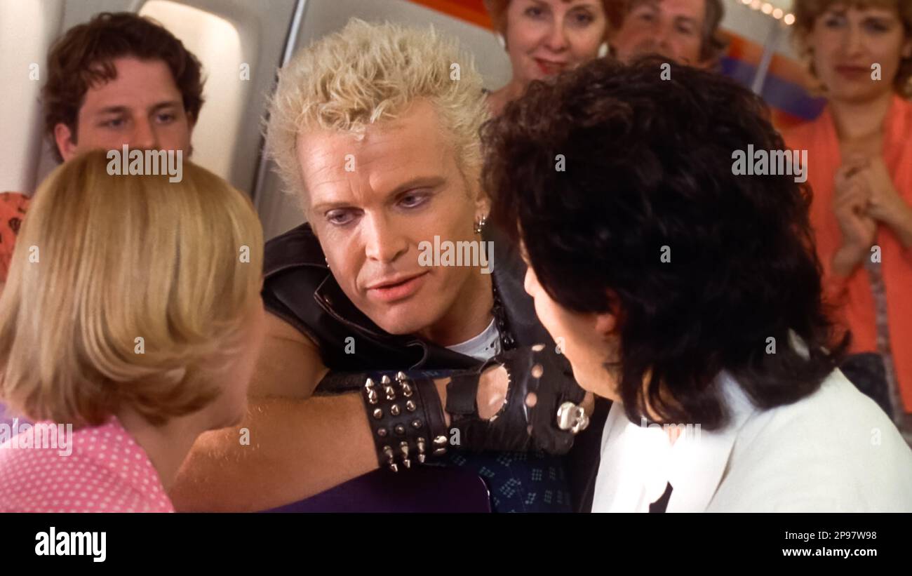 USA. Drew Barrymore, Billy Idol and Adam Sandler in a scene from the (C ...