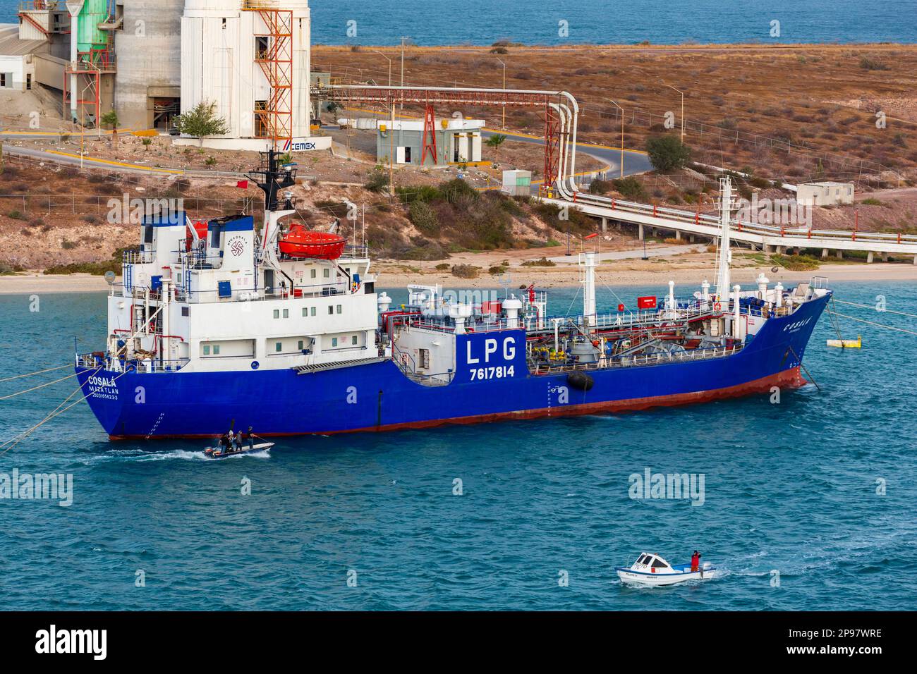 Liquefied Petroleum Gas tanker, Puerto De Pichilingue, La Paz City ...