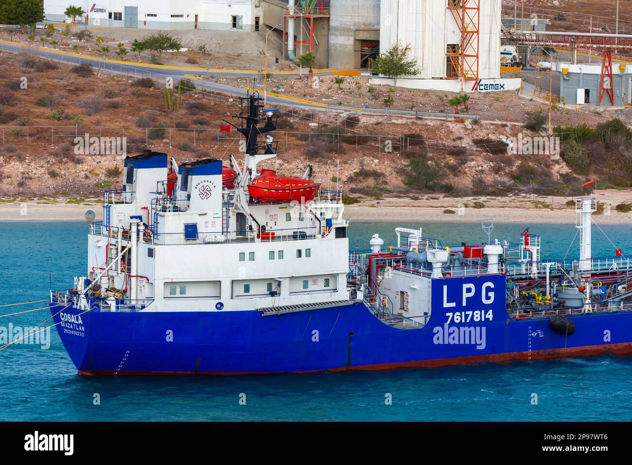 Liquefied Petroleum Gas tanker, Puerto De Pichilingue, La Paz City ...
