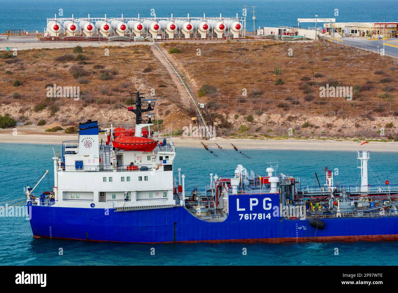 Liquefied Petroleum Gas tanker, Puerto De Pichilingue, La Paz City ...
