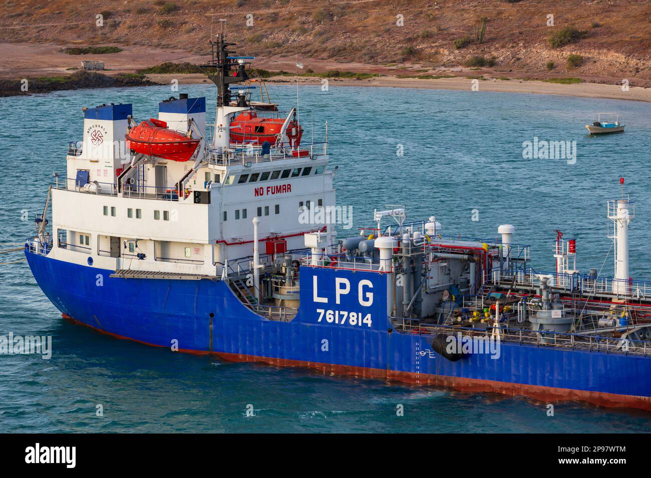 Liquefied Petroleum Gas tanker, Puerto De Pichilingue, La Paz City ...