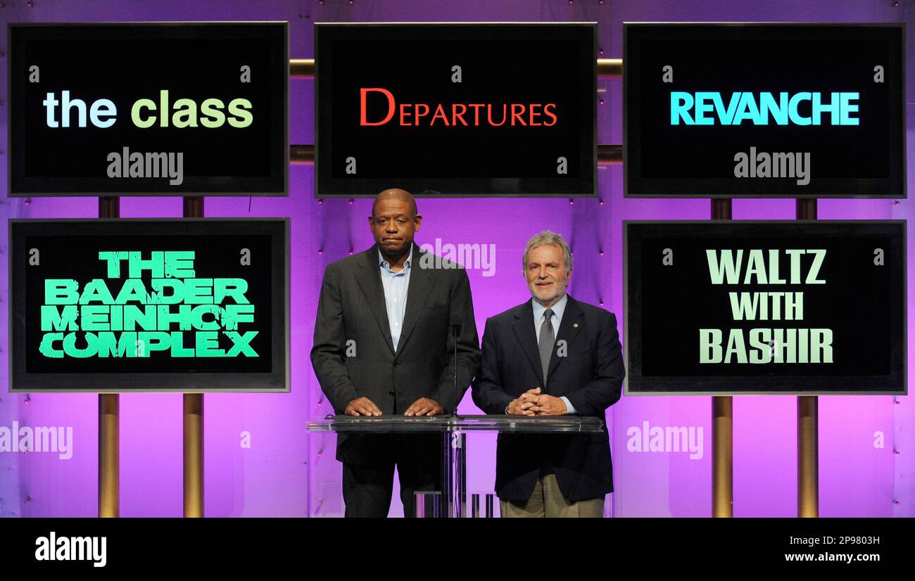 Actor Forest Whitaker, left, and Academy of Motion Picture Arts and ...