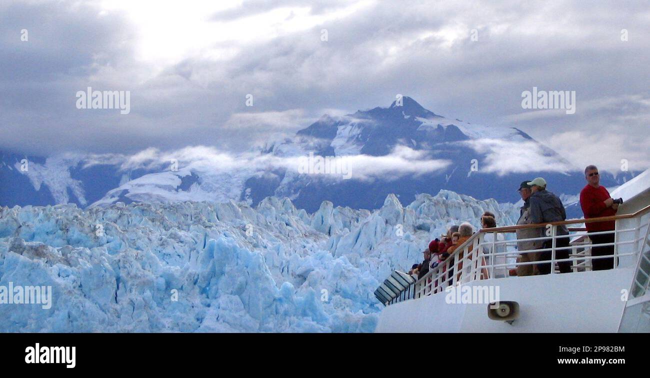 ** FILE ** This August 2007 photo shows the Hubbard Glacier in Alaska ...
