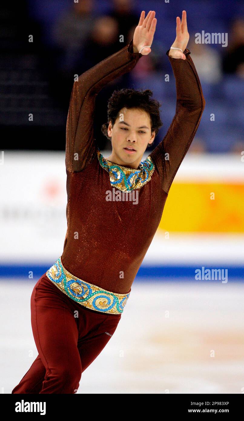 Switzerland's Jamal Othman performs his short program at the ISU ...