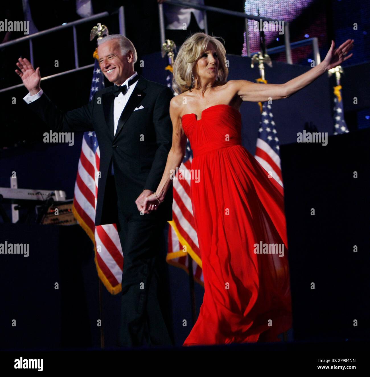 Vice President Joe Biden arrives with his wife Jill Biden at the ...