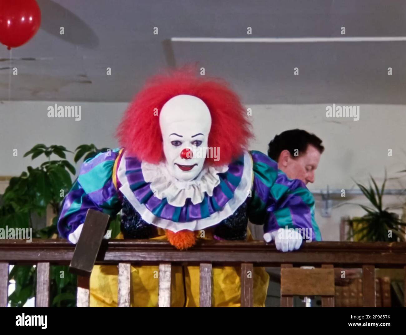 USA. Tim Curry as Pennywise in a scene from the (C)ABC/Warner Bros mini-series : It (1990). Plot ...