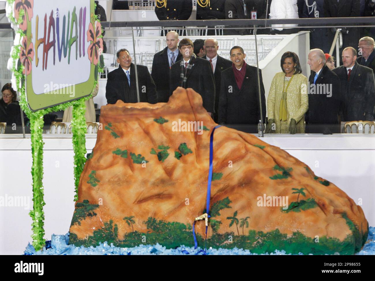 President Barack Obama, first lady Michelle Obama, and others watch a ...