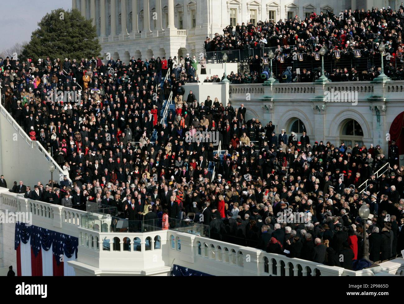 Barack Obama takes the oath of office as the 44th president of the ...