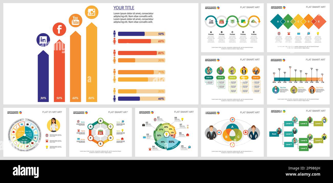 Fantastic infochart layout set Stock Vector Image & Art - Alamy